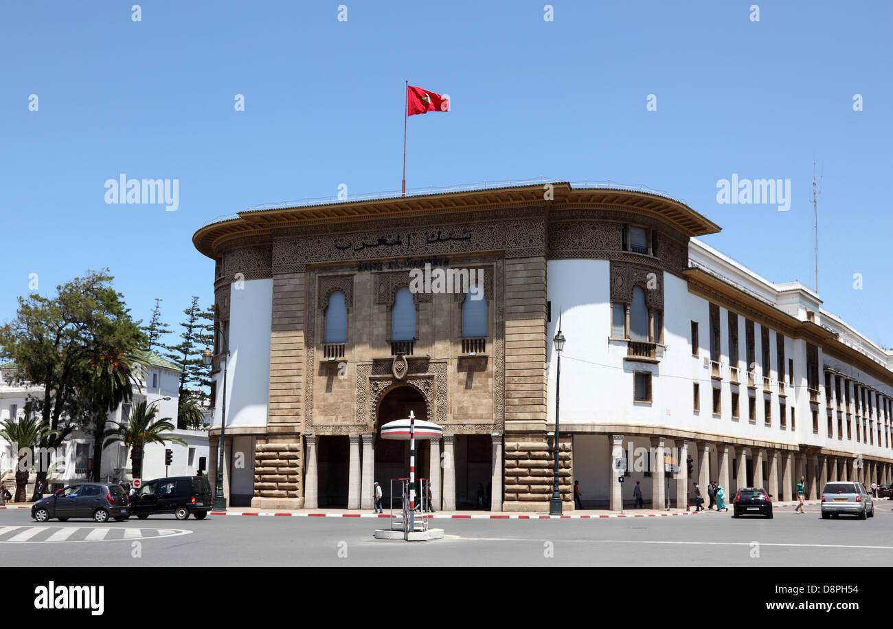 Bank Al Maghrib in Rabat, Murocco Stock Photo - Alamy