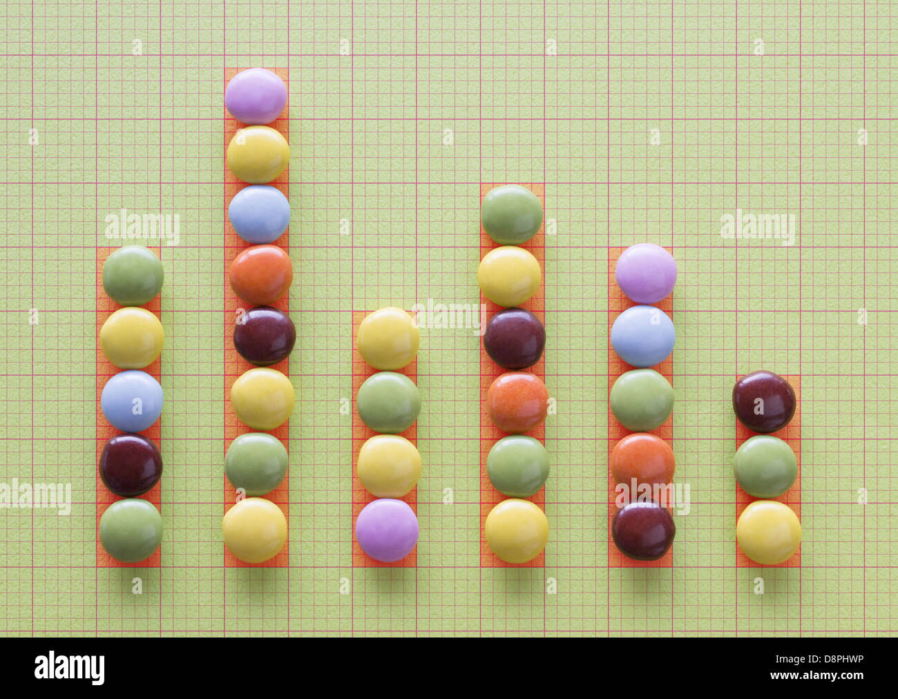 Colorful bar chart Stock Photo - Alamy