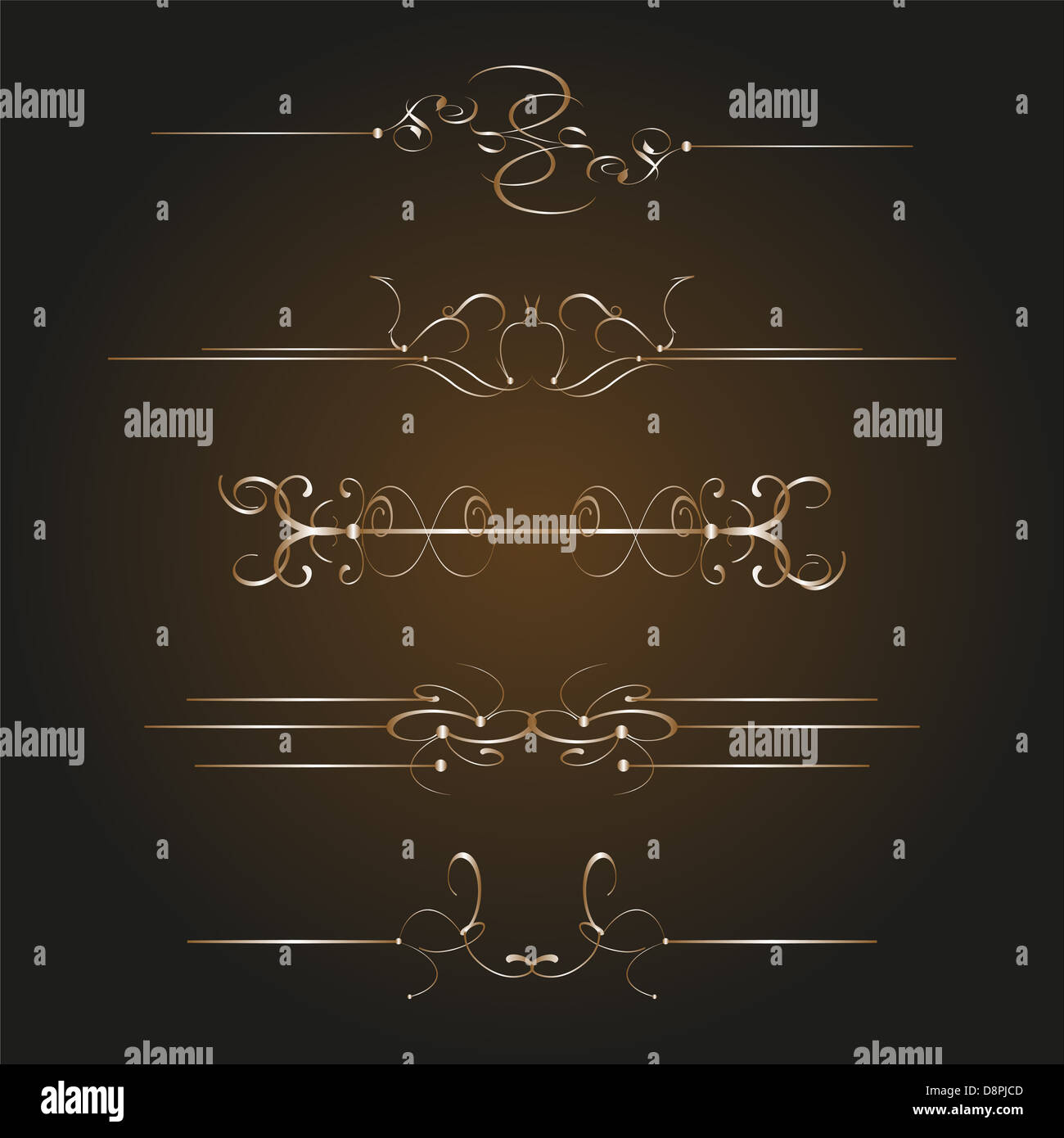 Vintage border corners hi-res stock photography and images - Alamy