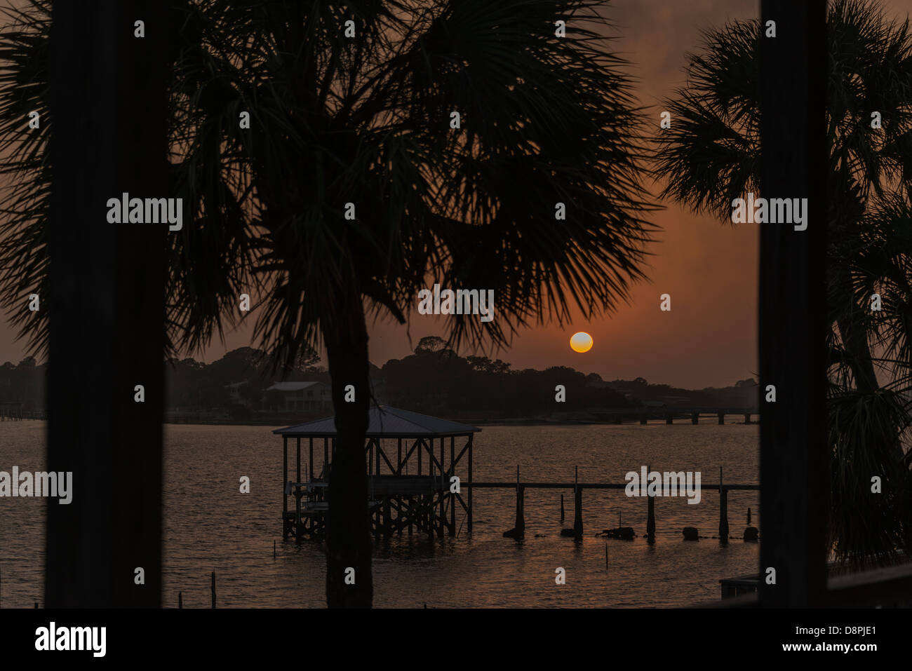 Cedar Key Sunset Stock Photo - Alamy