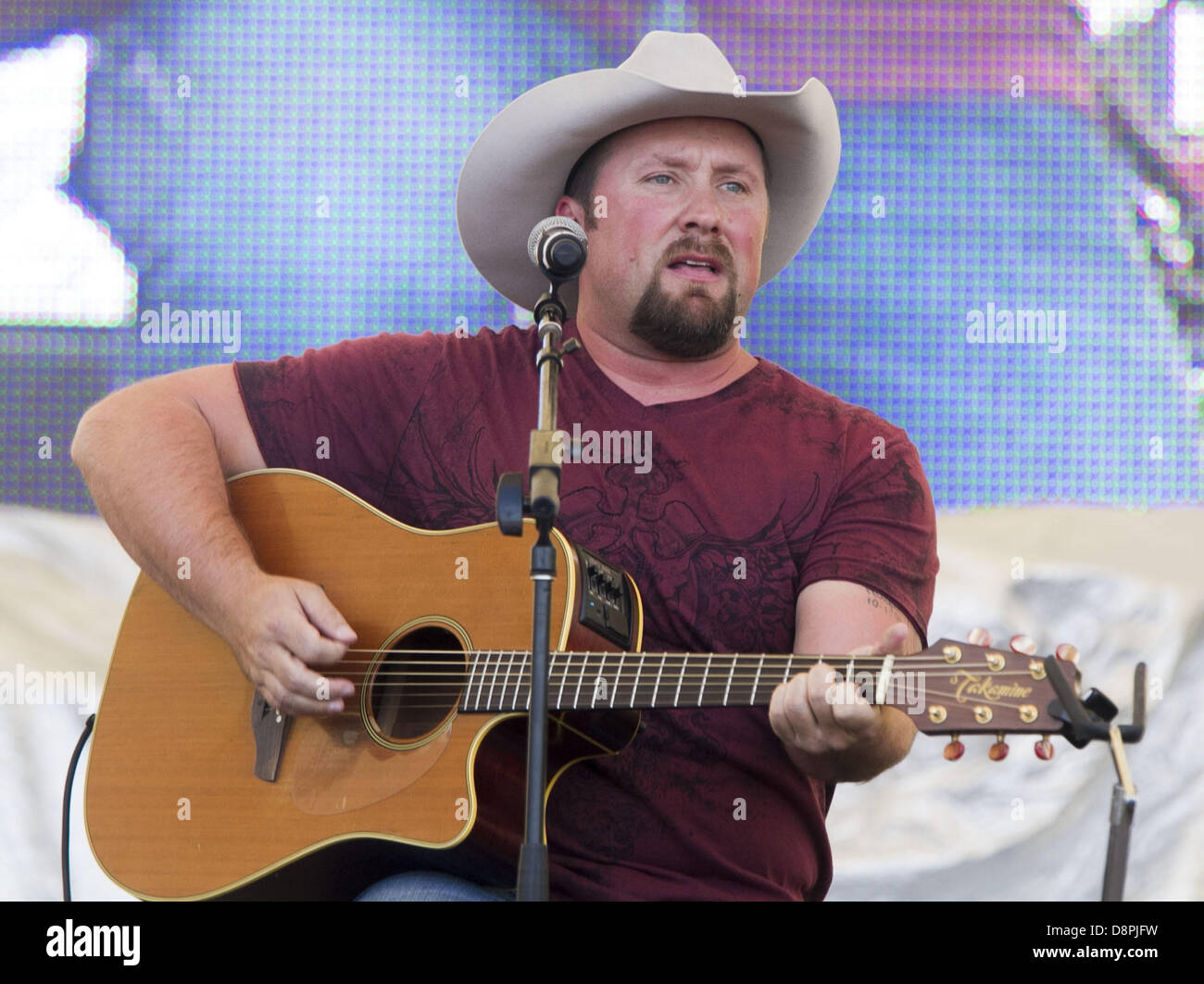 Stockton, California, USA. 1st June 2013. Tate Stevens, is an American ...