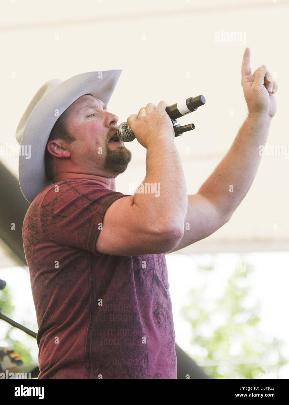 Stockton, California, USA. 1st June 2013. Tate Stevens, is an American ...