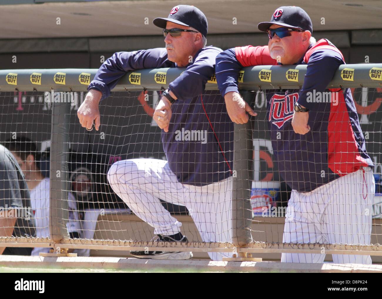 Minneapolis, Minnesota, USA. 2nd June 2013. Minnesota Twins manager Ron ...