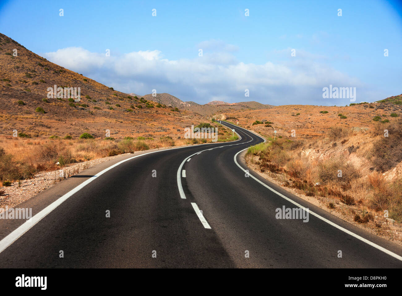 Winding asphalt road Stock Photo - Alamy
