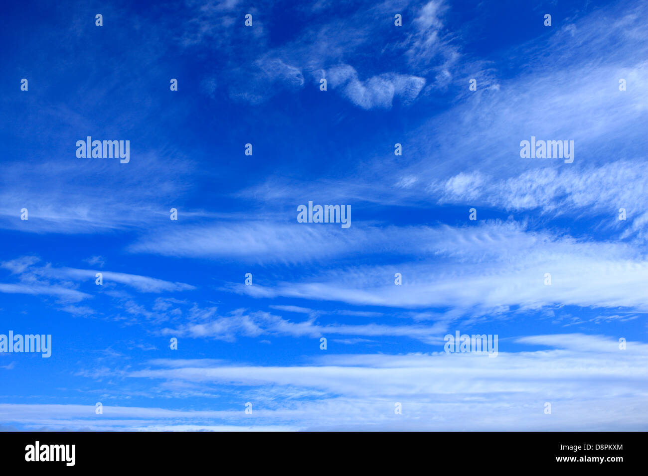 Blue sky with clouds Stock Photo - Alamy