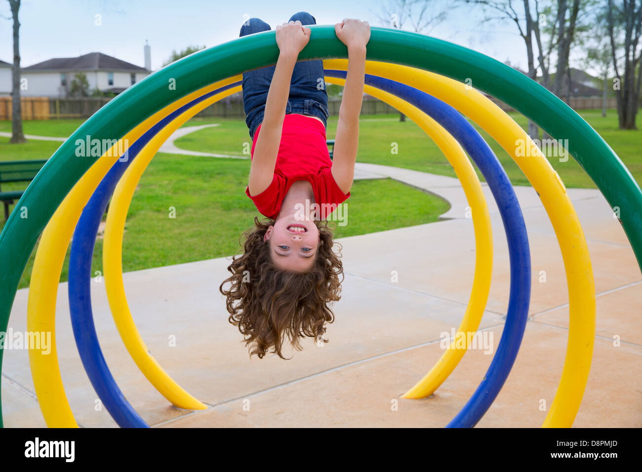Upside down girl playing on hi-res stock photography and images - Alamy