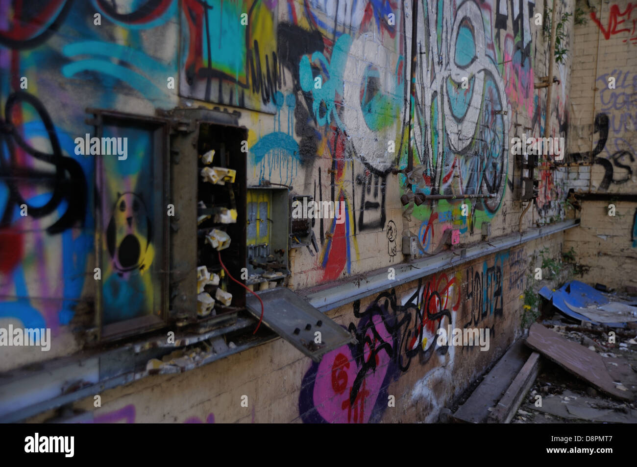 Abandoned ruined interior railway hi-res stock photography and images ...