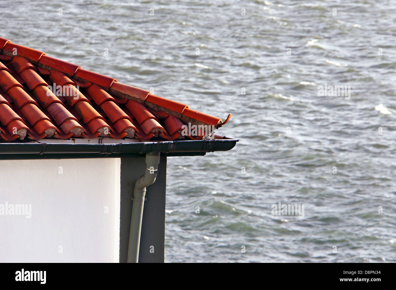 house roof near the sea. Photo taken in Algorta, Getxo, Basque Country ...