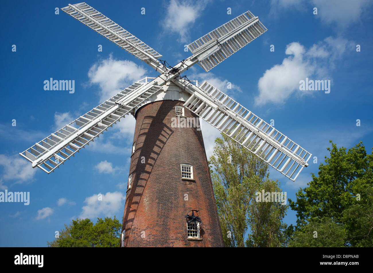 Buttrams windmill Woodbridge Suffolk UK Stock Photo - Alamy