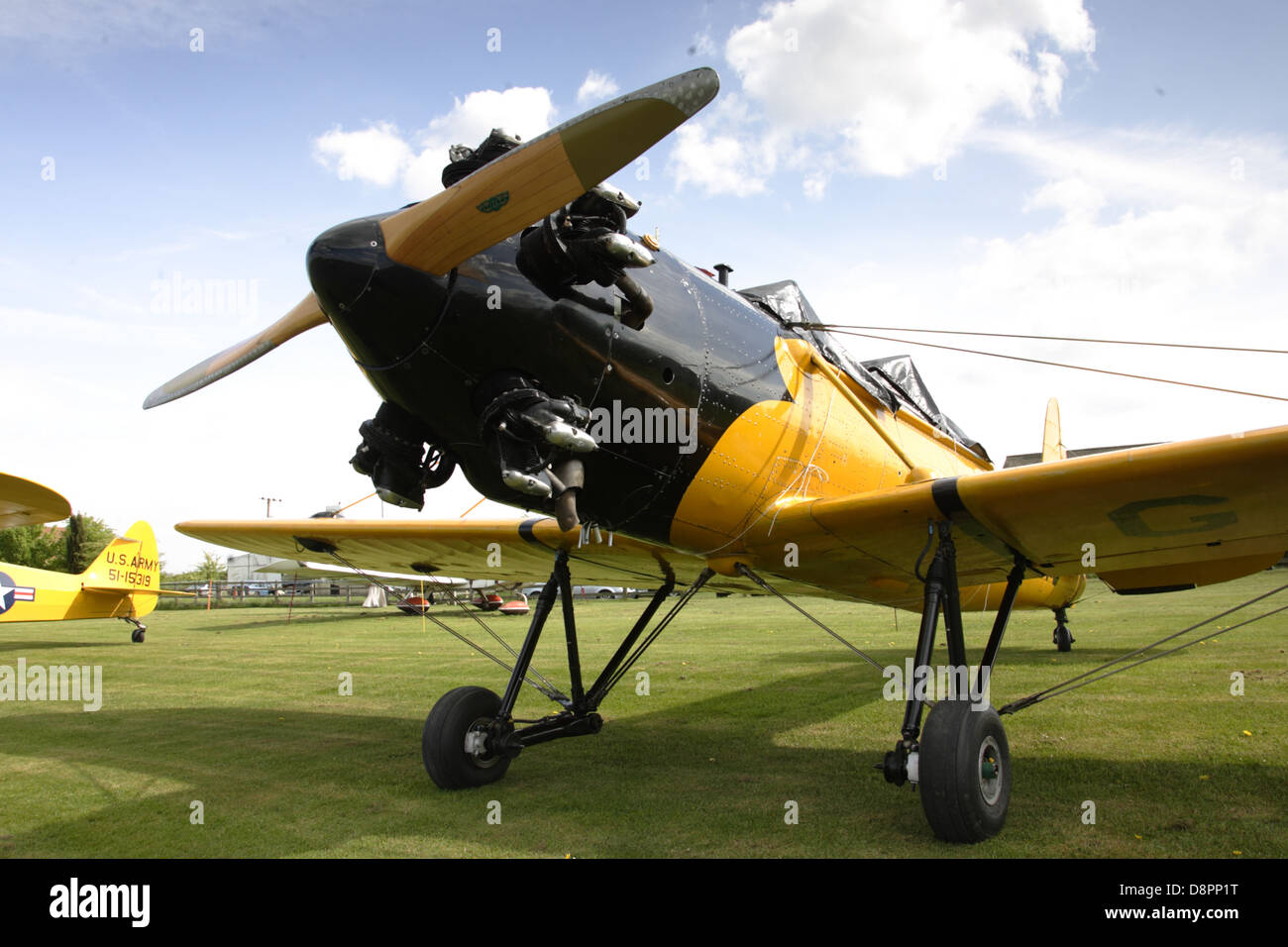 Ryan PT22 1930s US two-seater training aircraft at Breighton airfield ...