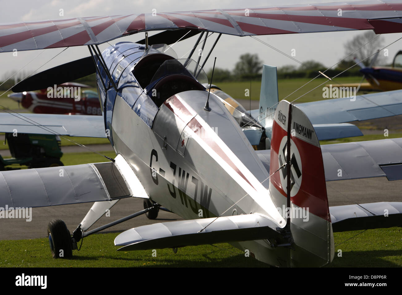 WW1 Fokker Triplane replica at Breighton airfield,Yorkshire,UK Stock ...