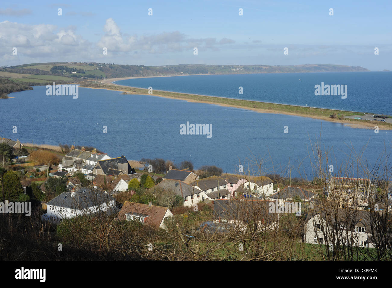 Slapton Ley seen from above Torcross, Devon Stock Photo - Alamy