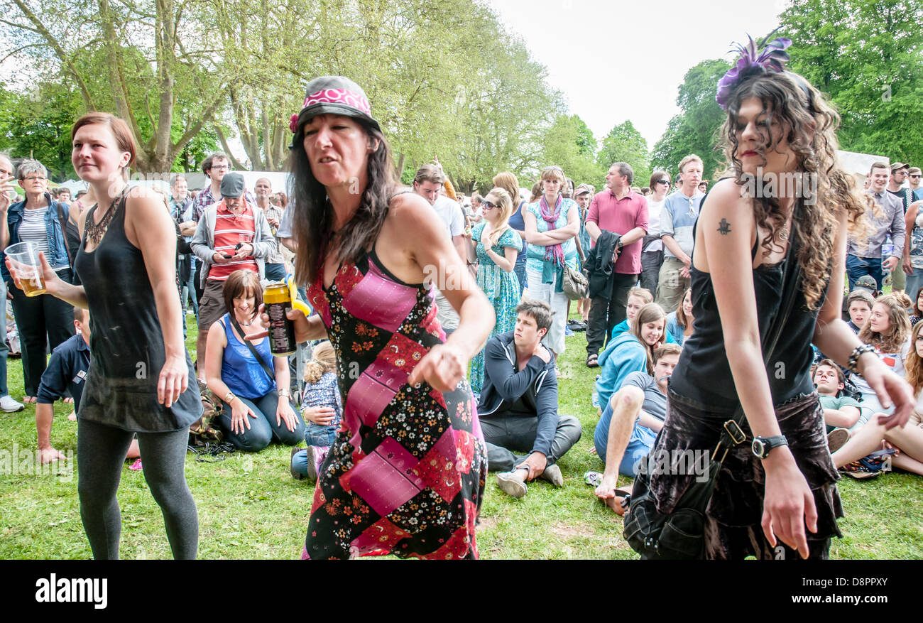 The audience listening & dancing to FOS Bros performing on day 2 of the ...