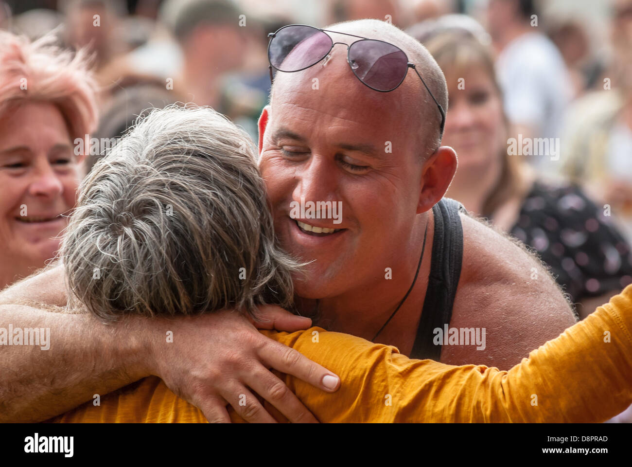 The audience listening & dancing to FOS Bros performing on day 2 of the ...