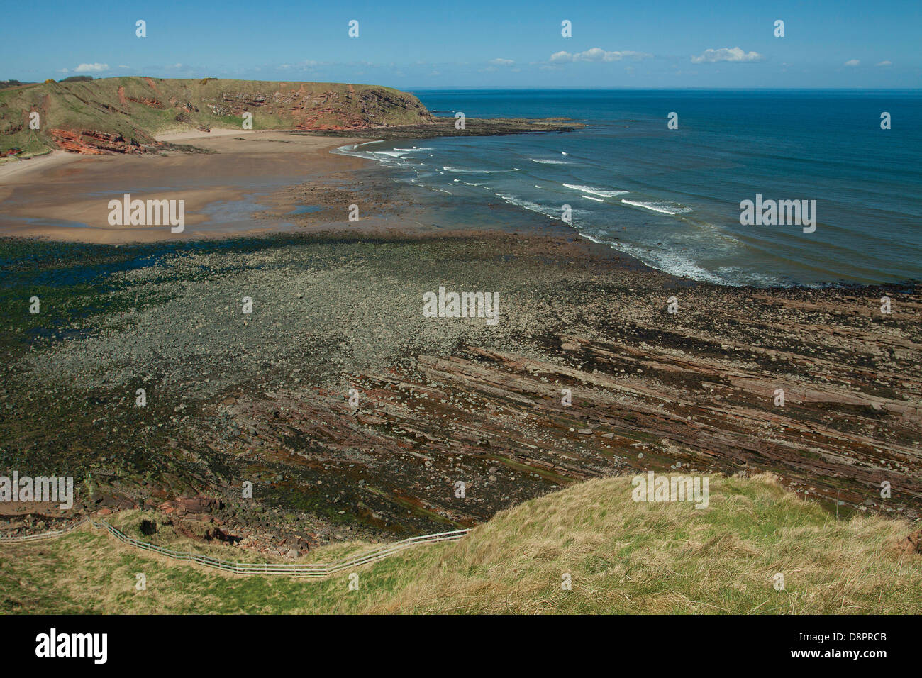 Pease Bay, Scottish Borders Stock Photo - Alamy