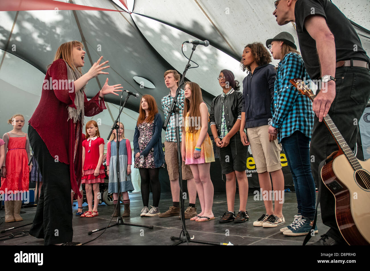 Wren Music's Singing Roots Choir performing at the Exeter Respect ...