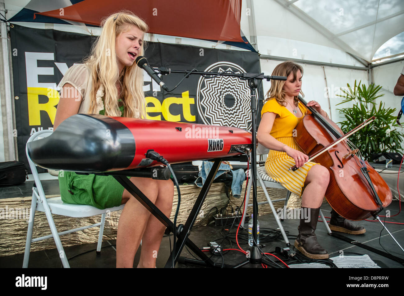 Mae Karthauser performing at the Exeter Respect Festival 2013 in ...