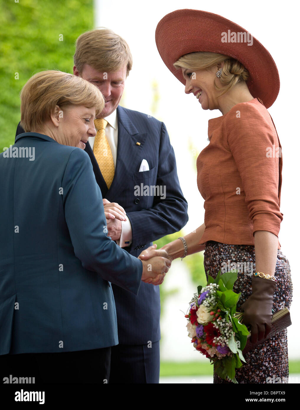 Berlin, Germany. 3rd June 2013. German Chancellor Angela Merkel (L ...