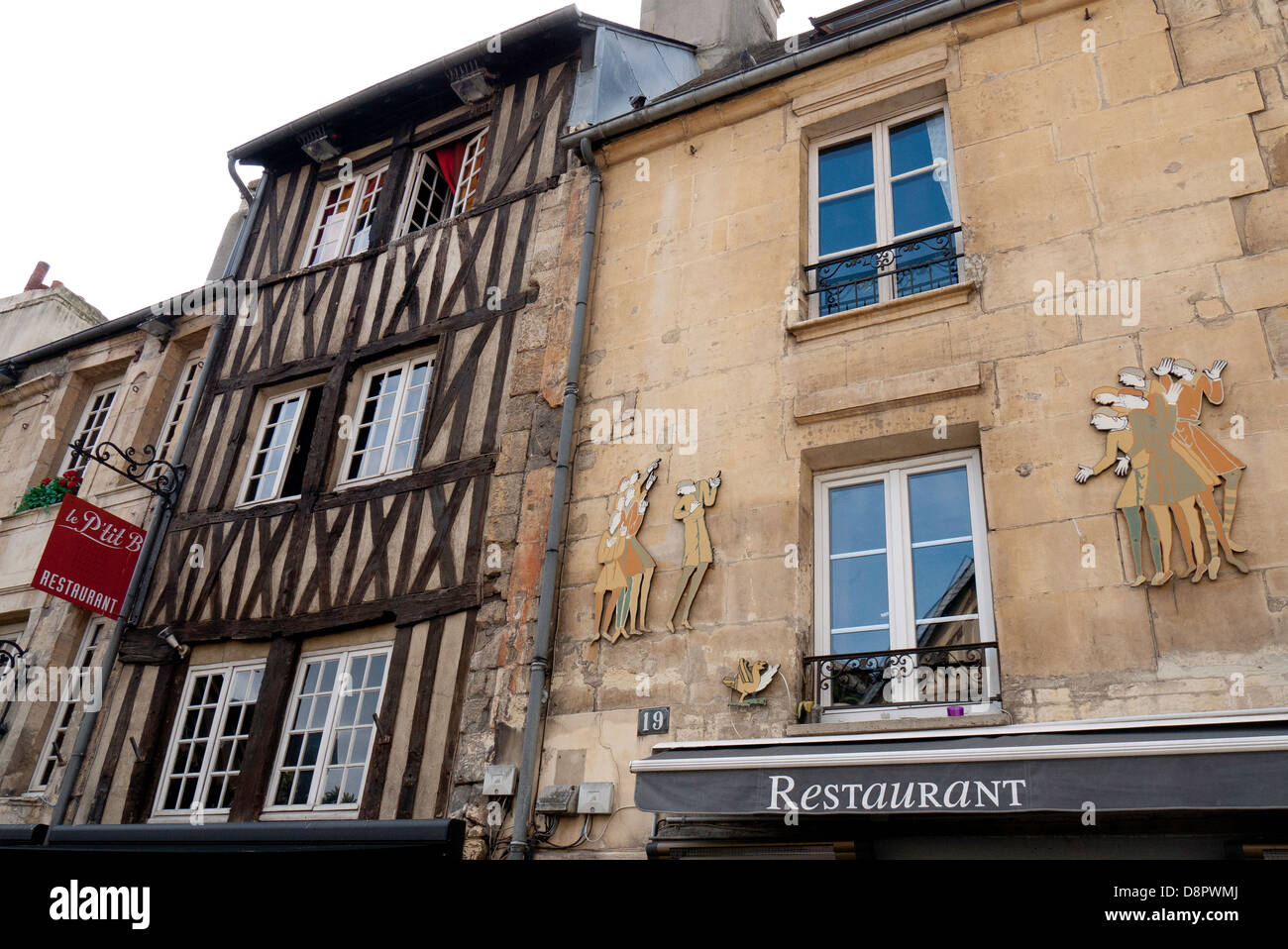 Old Normandy buildings in Caen, Normandy, France Stock Photo - Alamy