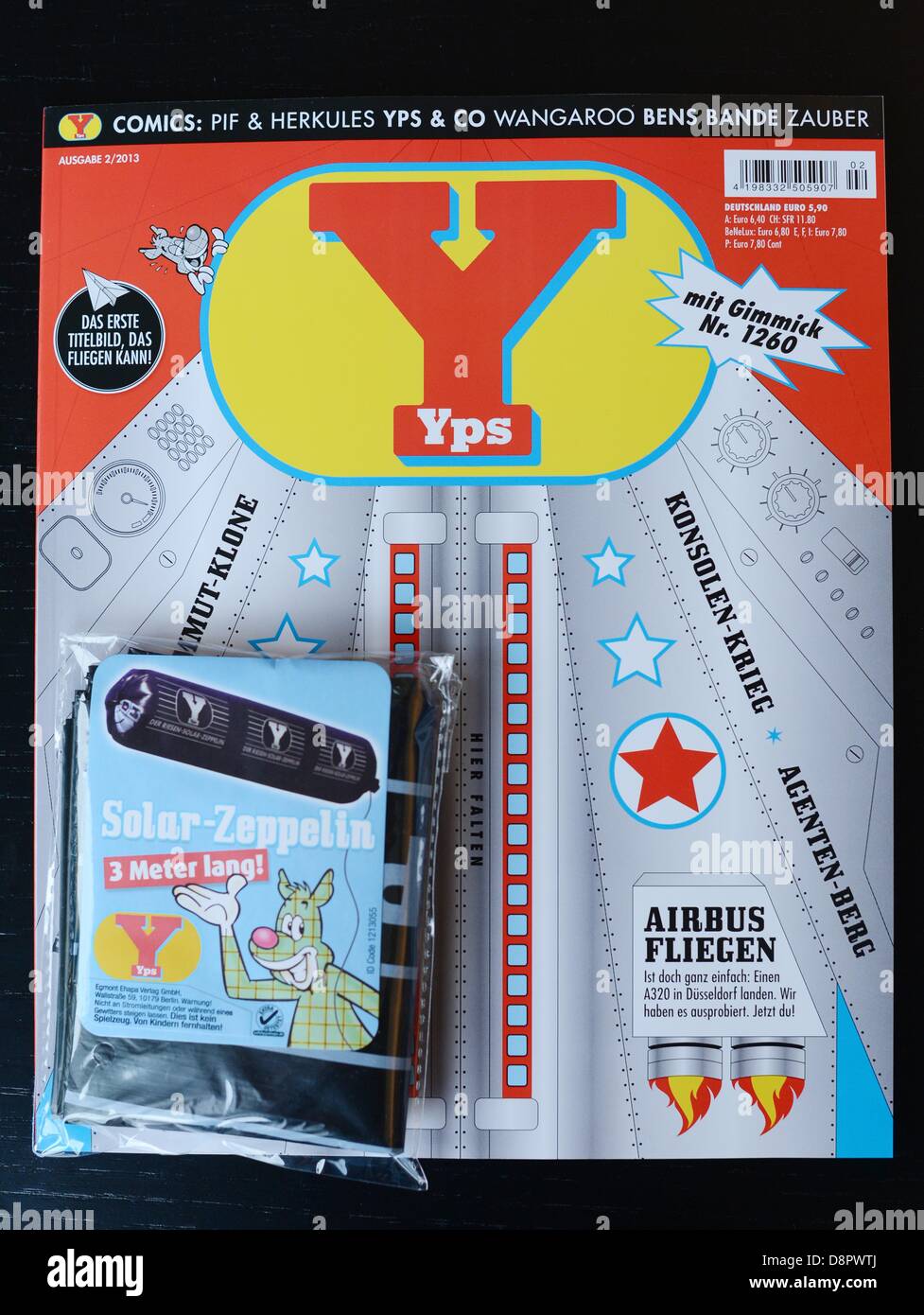 The third edition of the magazine Yps is pictured in Berlin, Germany ...