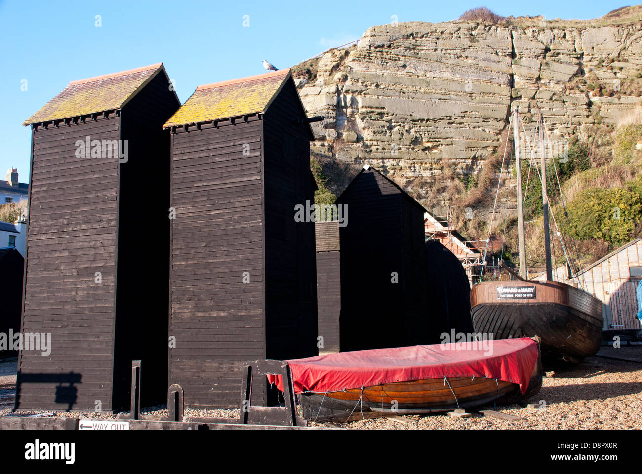 Fishing net huts hi-res stock photography and images - Alamy