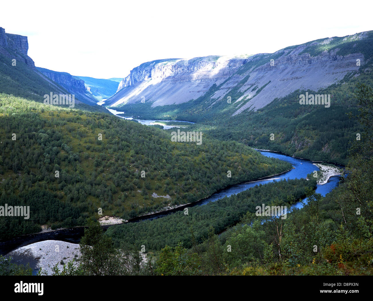 River Alta and gorge, Near Alta, Finnmark, Norway Stock Photo - Alamy
