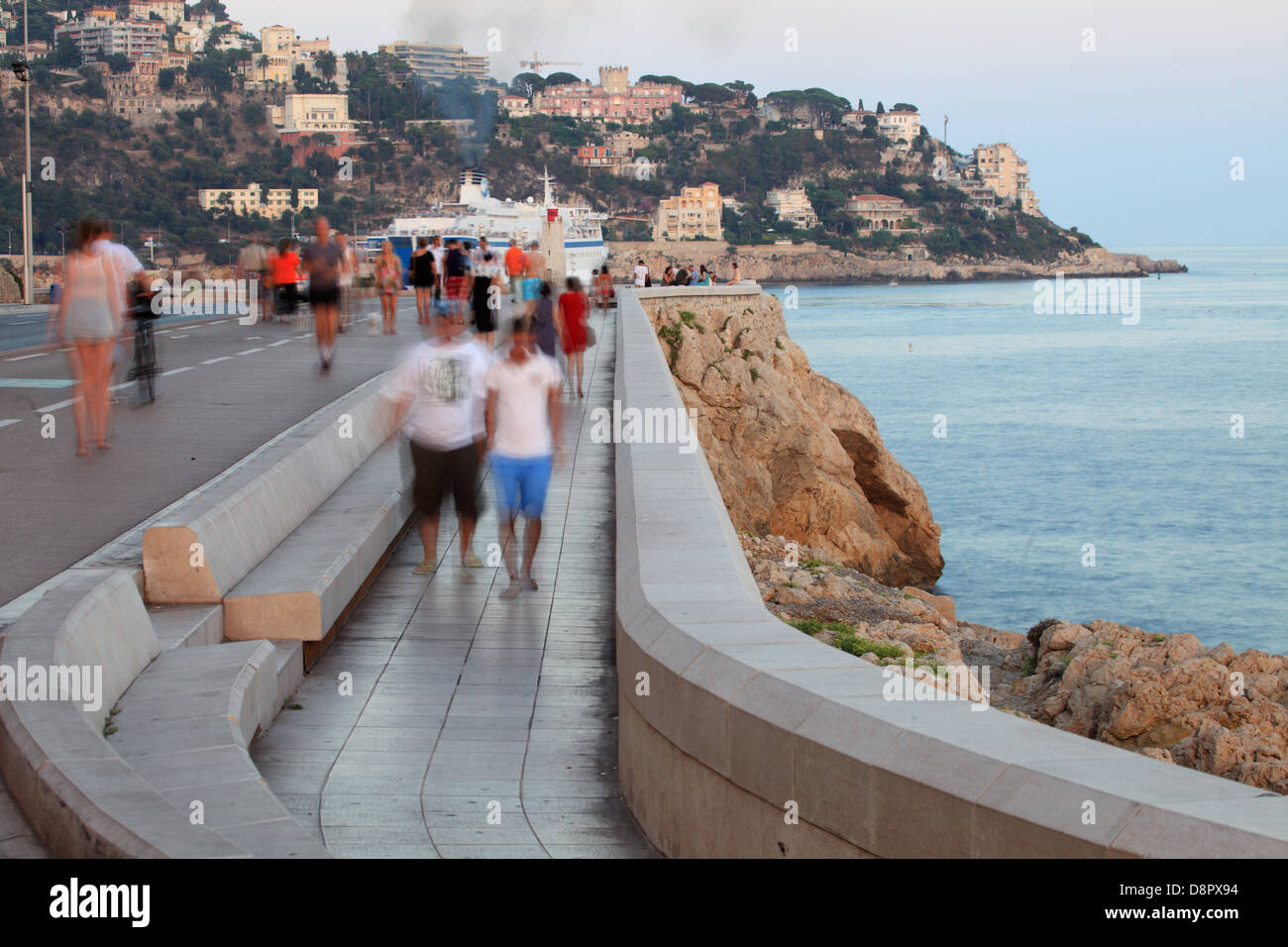 The Rauba Capeu Promenade near the Promenade des Anglais in Nice ...