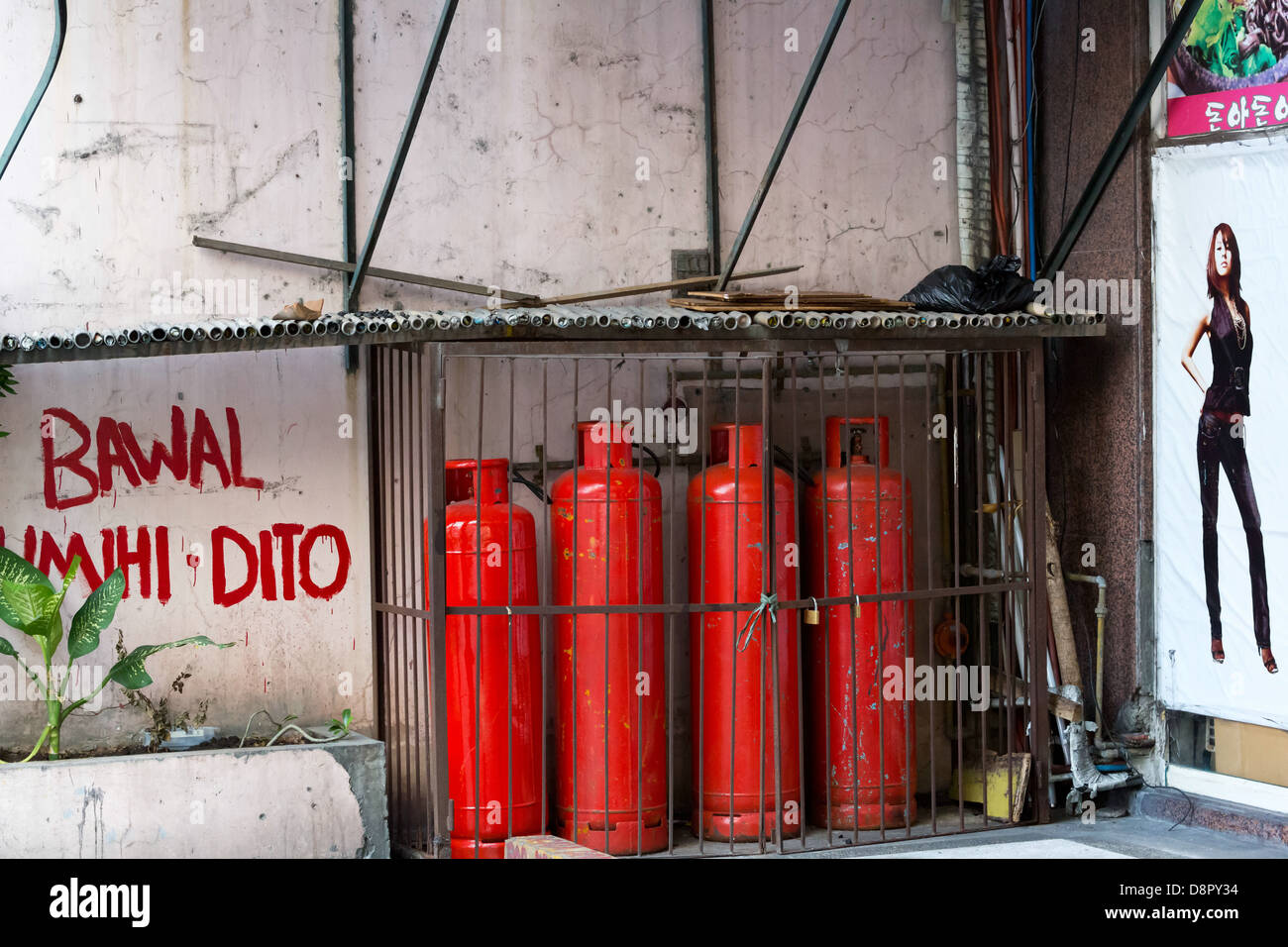 Gas Cylinders in Manila, Philippines Stock Photo - Alamy