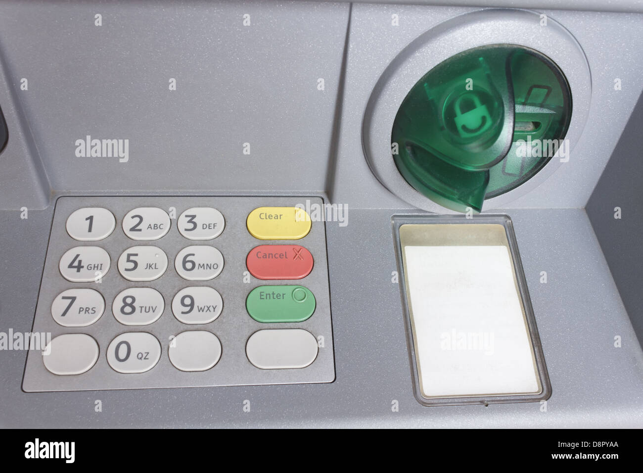 ATM keypad bank teller money dispenser Stock Photo - Alamy