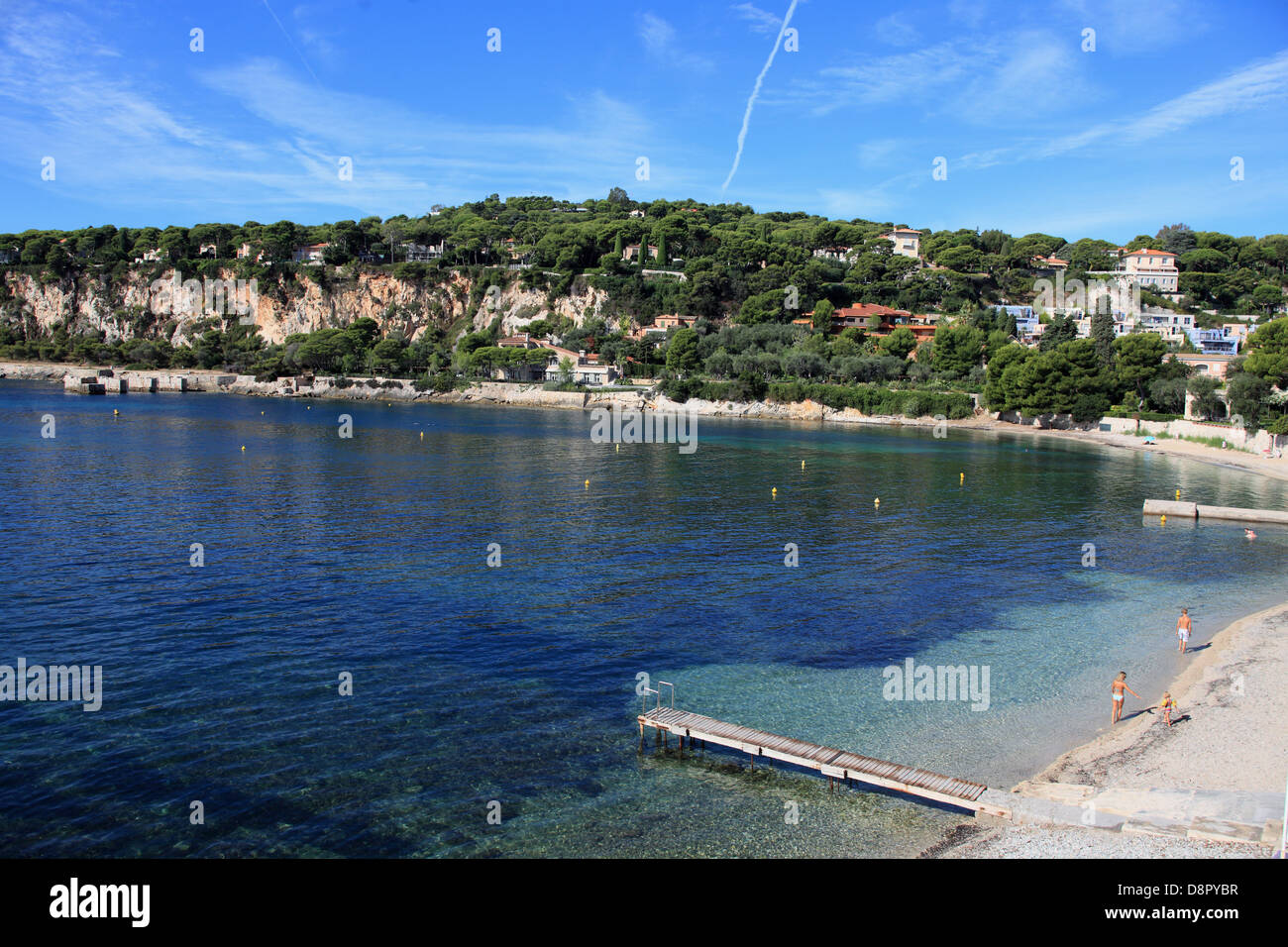 The beach of the Cap Ferrat, French Riviera Stock Photo - Alamy