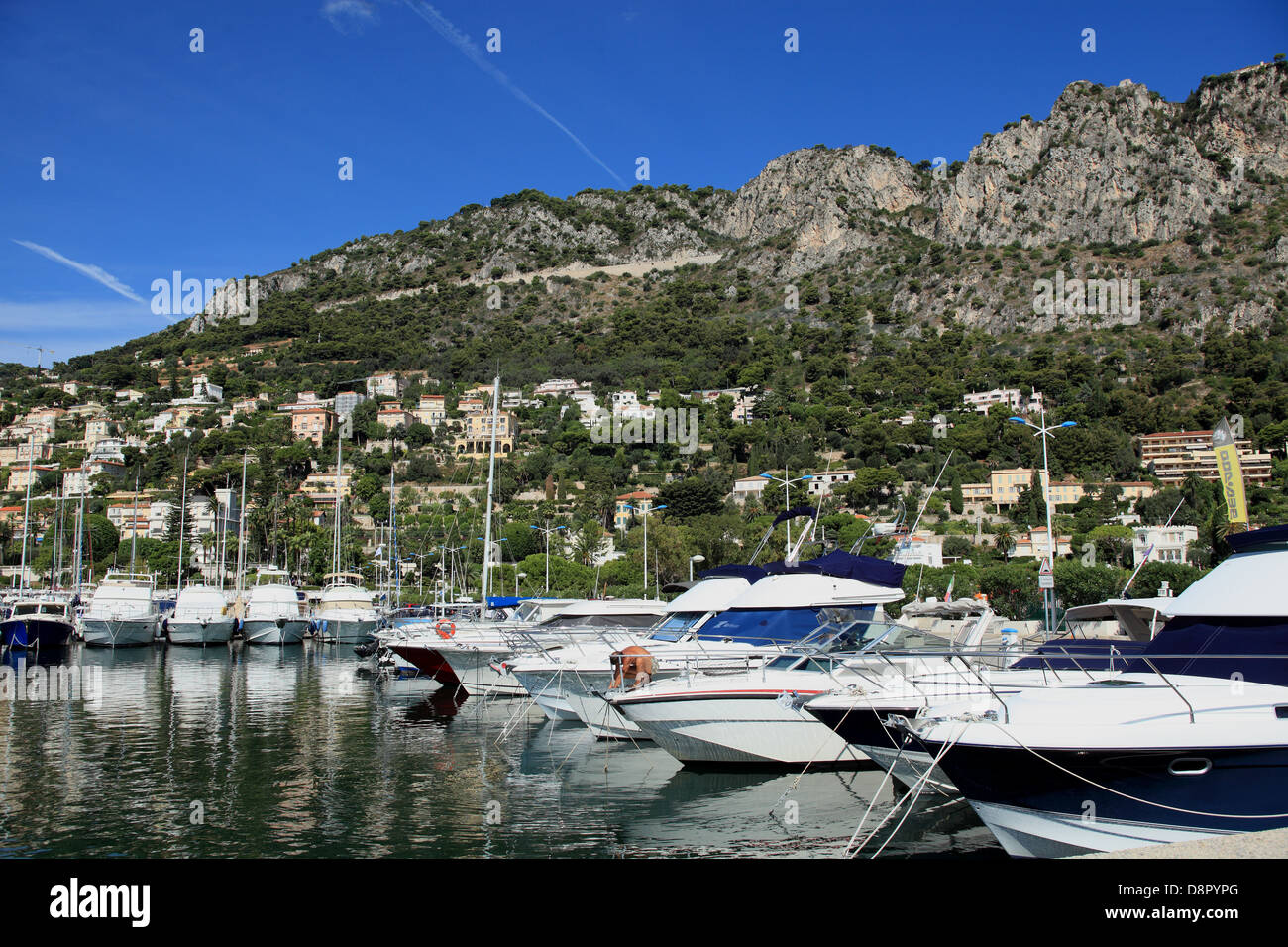 The harbor of Cap d'Ail, French Riviera, France Stock Photo - Alamy