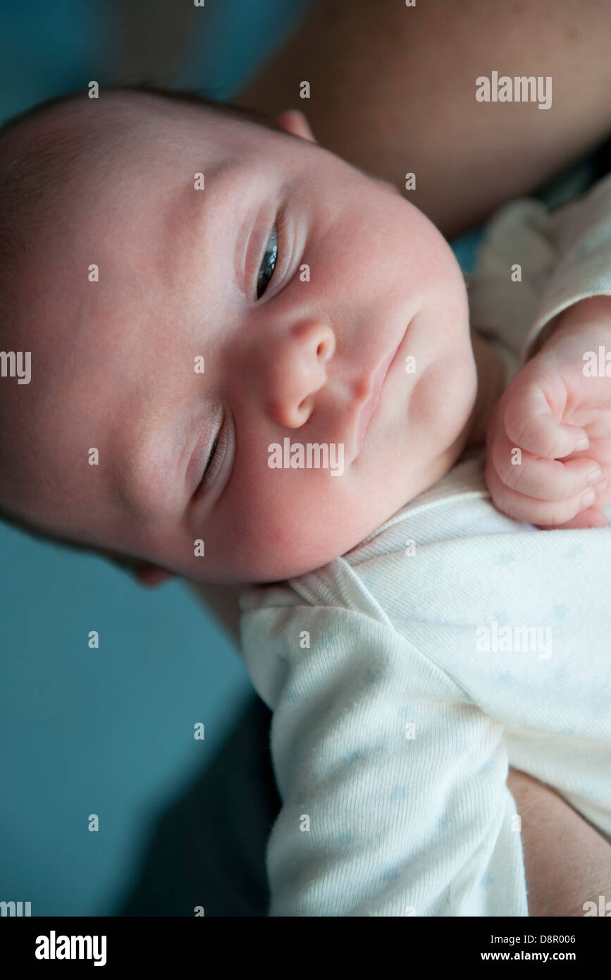 Baby napping, portrait Stock Photo - Alamy