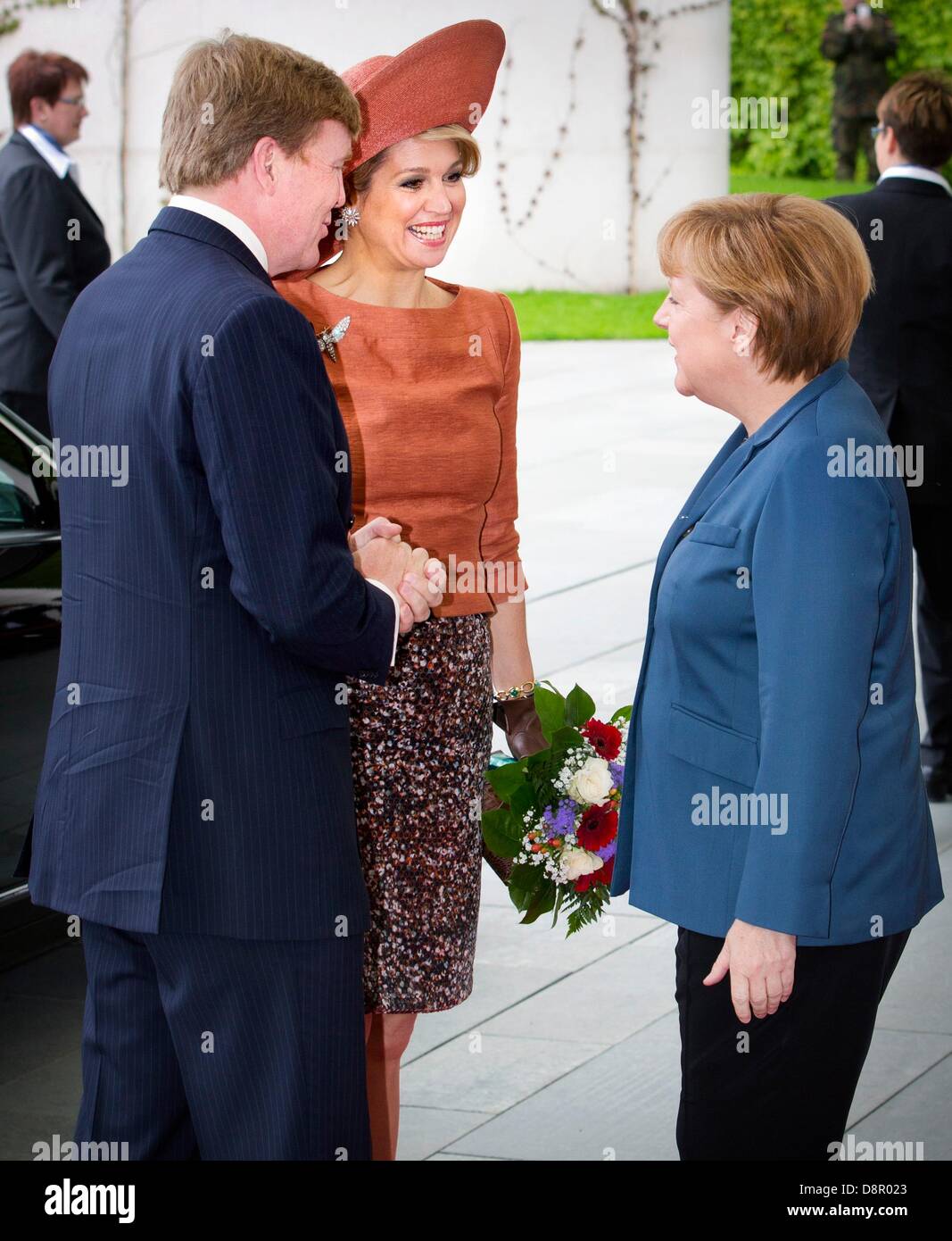 Berlin, Germany. 3rd June 2013. German Chancellor Angela Merkel (R ...