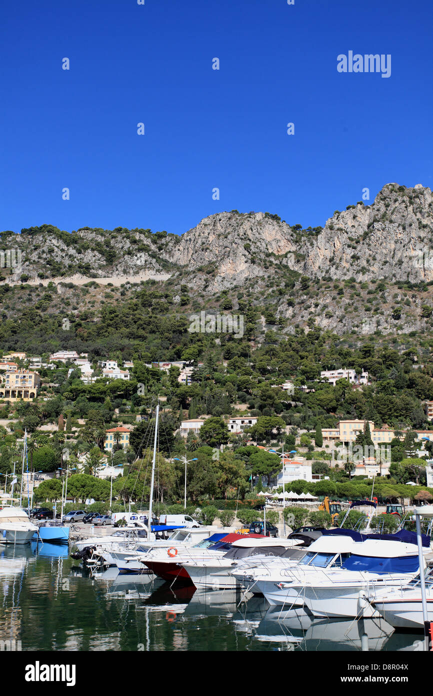 The harbor of Cap d'Ail, French Riviera, France Stock Photo - Alamy