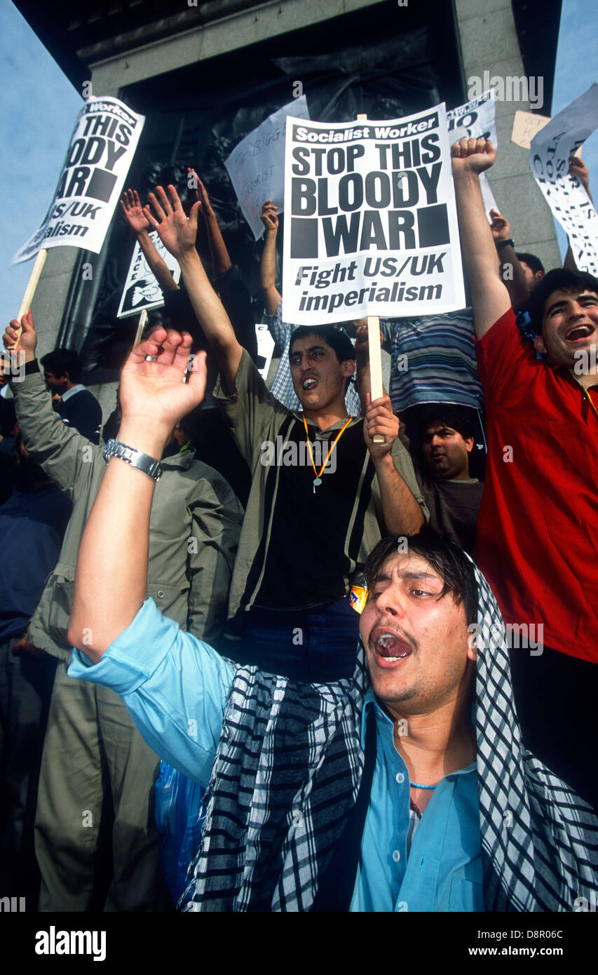 March & rally against bombing of Afghanistan following terrorist ...
