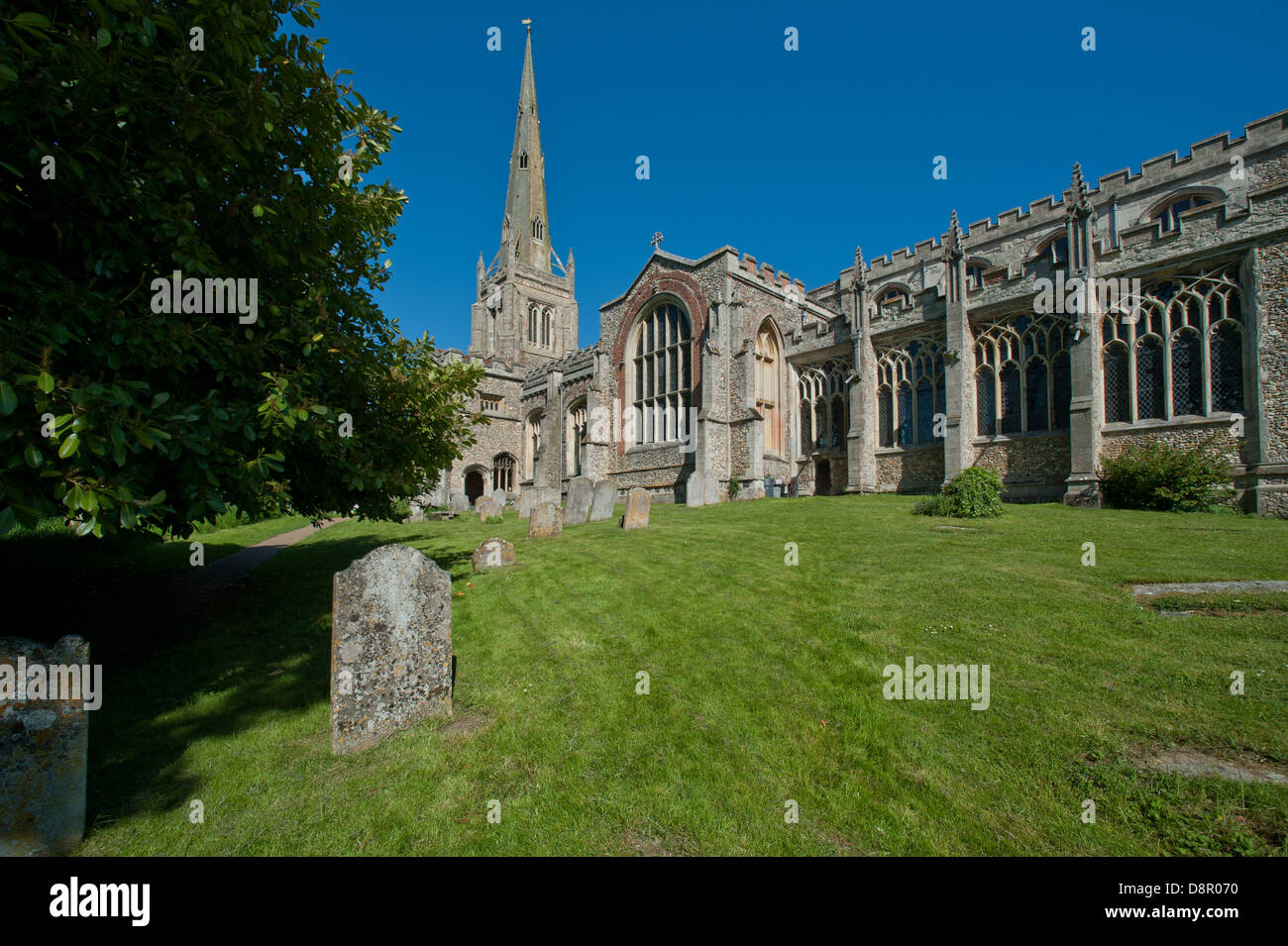 Thaxted Church, Essex, England. 3 June 2013 Seen here: St John the ...