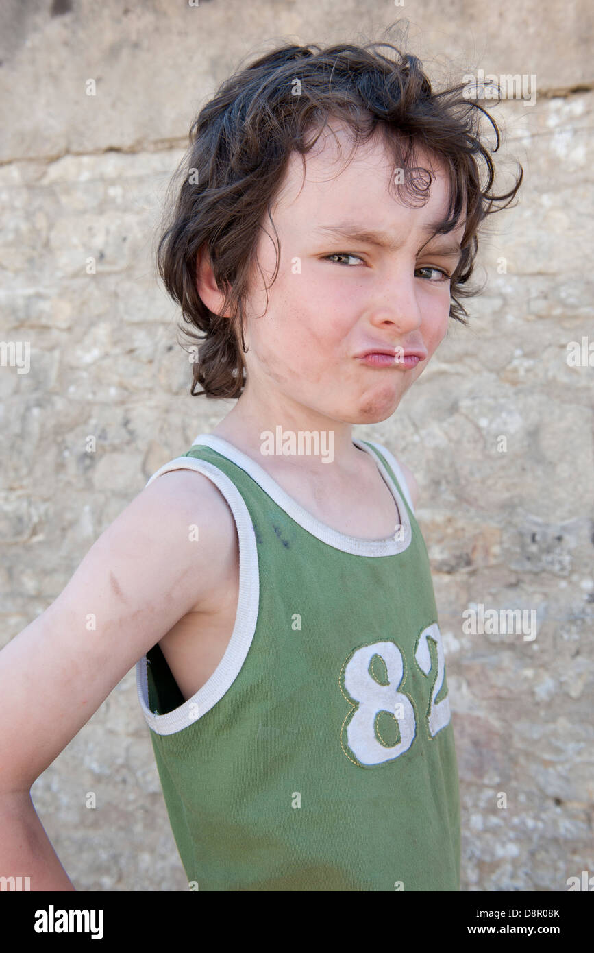Boy making face Stock Photo - Alamy Boy making face Stock Photo - Alamy