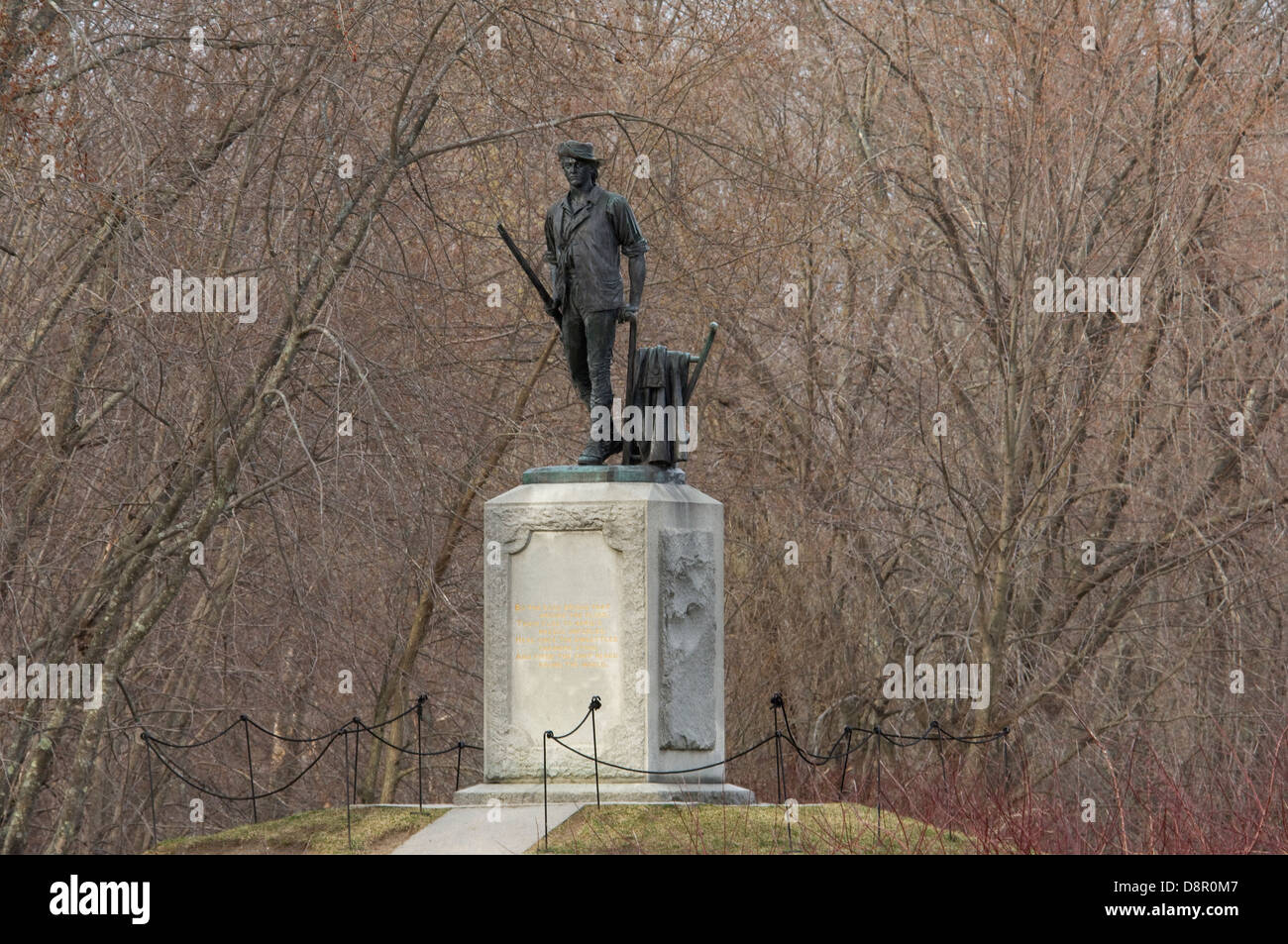 Minuteman statue by the Concord River in Minuteman National Historical ...