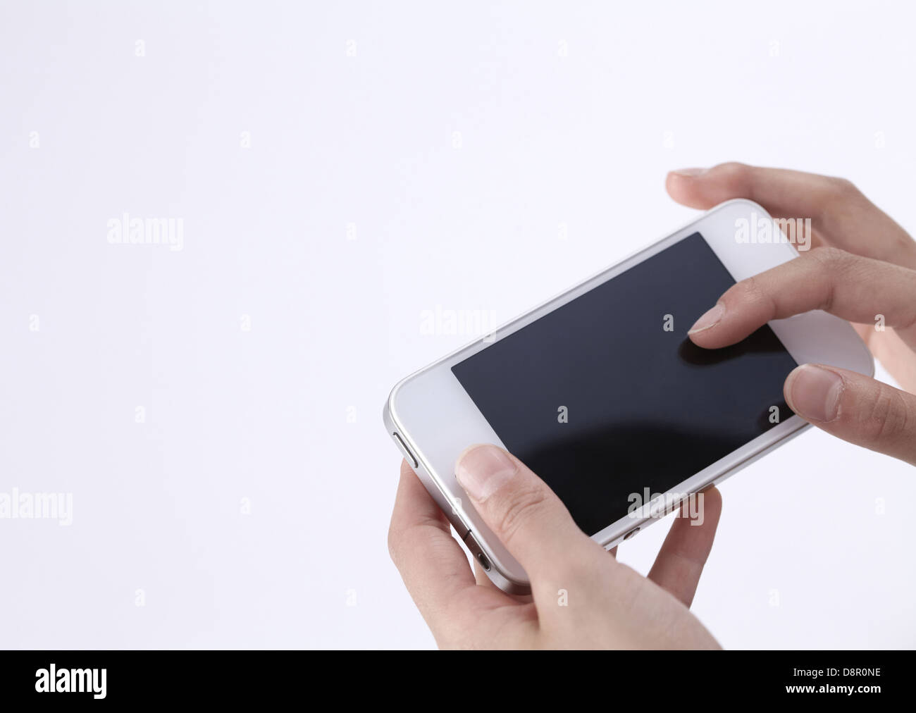 Hands holding a smartphone Stock Photo - Alamy