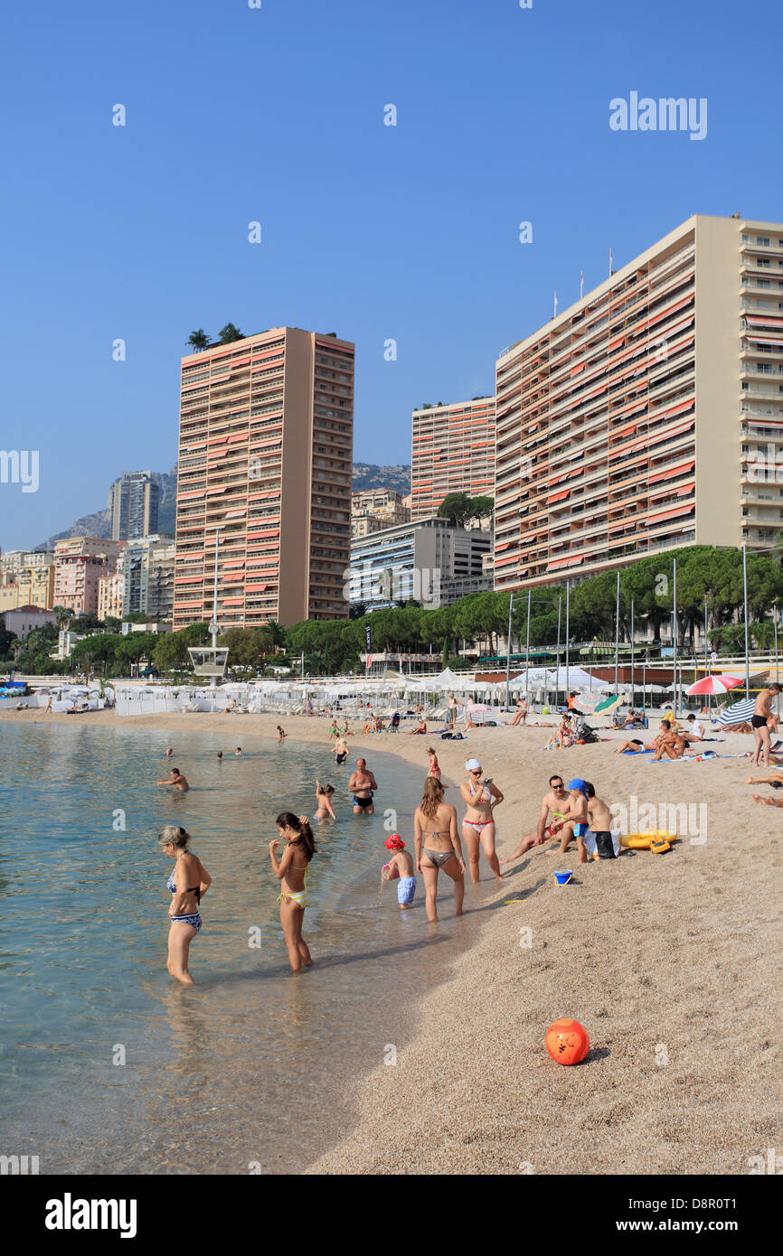 The Larvotto beach of Monaco Stock Photo - Alamy