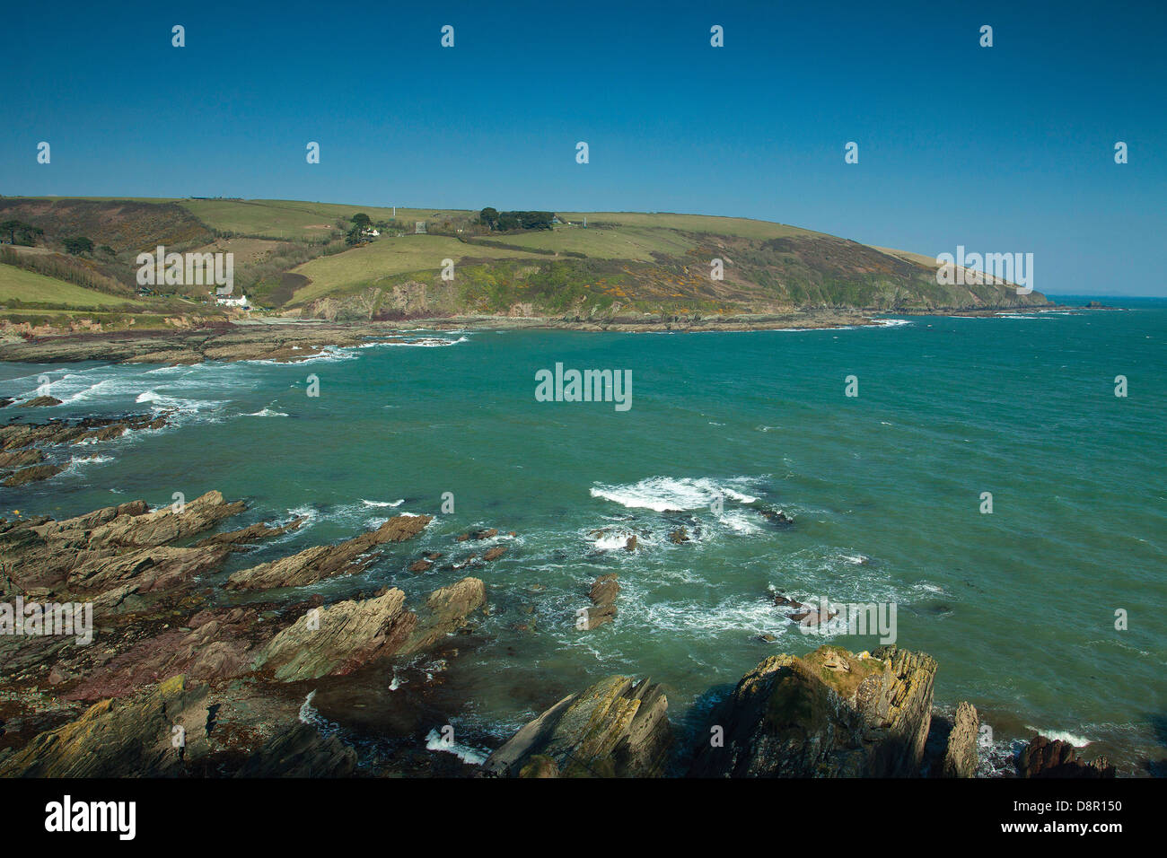 Talland Bay near Polperro, Cornwall Stock Photo - Alamy