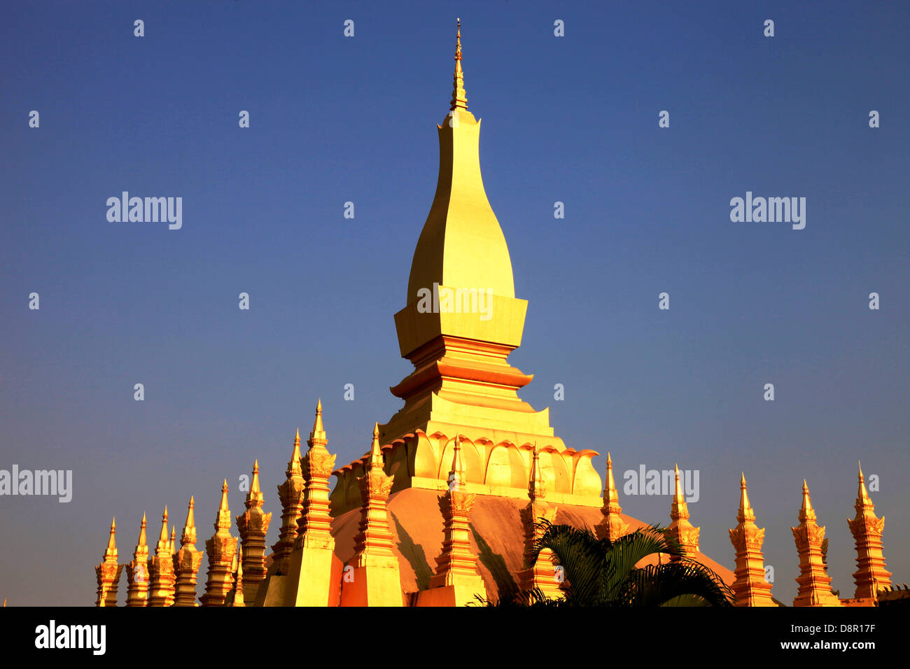 Wat That Luang temple, Vientiane, Laos Stock Photo - Alamy