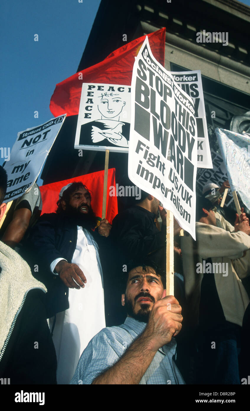 March & rally against bombing of Afghanistan following terrorist ...
