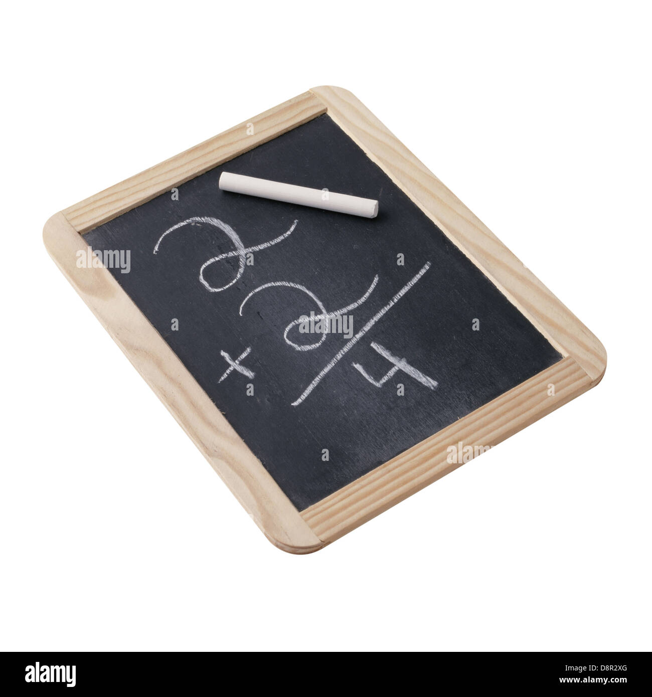 School board with an inscription on a white background Stock Photo - Alamy