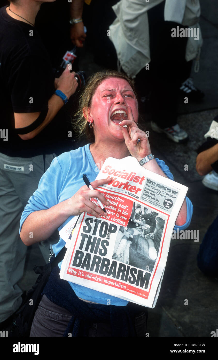 March & rally against bombing of Afghanistan following terrorist ...