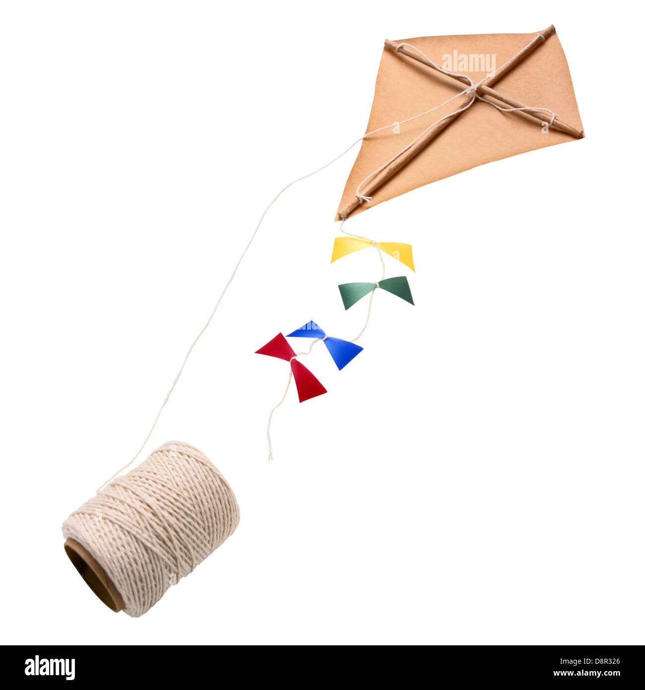 Kite on a white background Stock Photo - Alamy