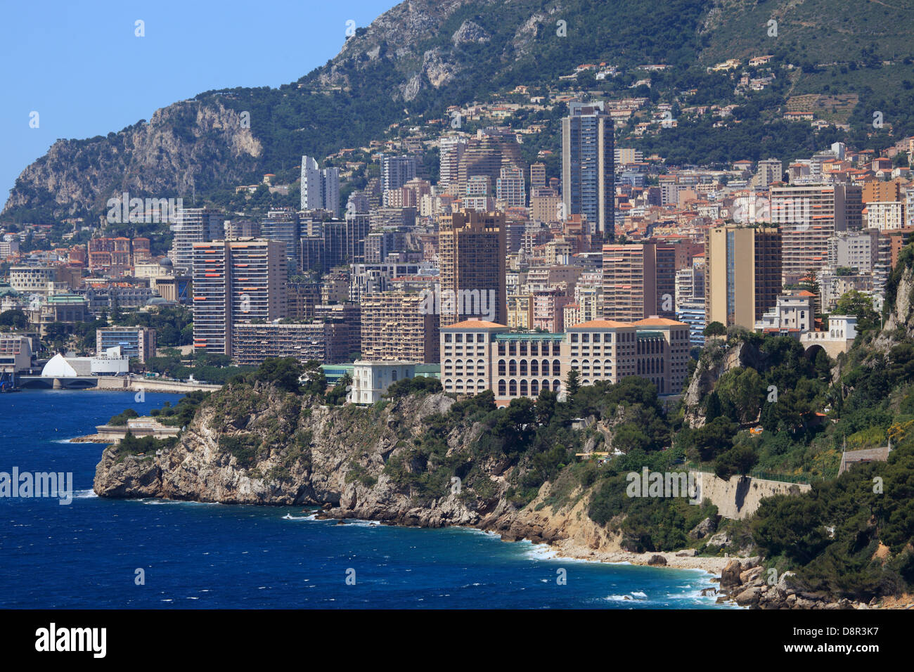 The city of Monaco from the coast Stock Photo - Alamy