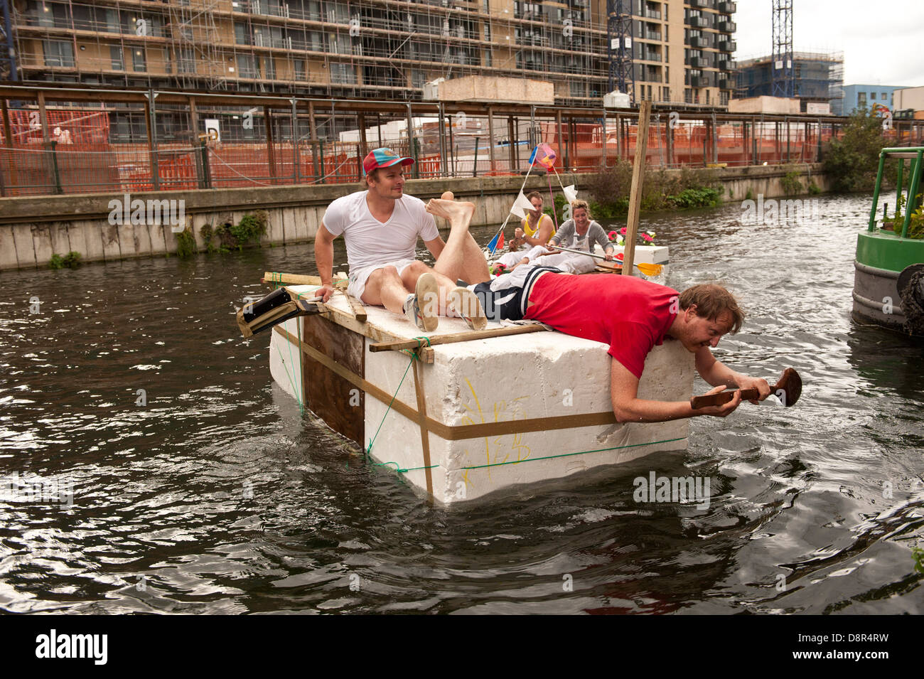 4th Annual Regents Canal Raft Race, Bow, London, Britain - 25 Sep 2011 ...