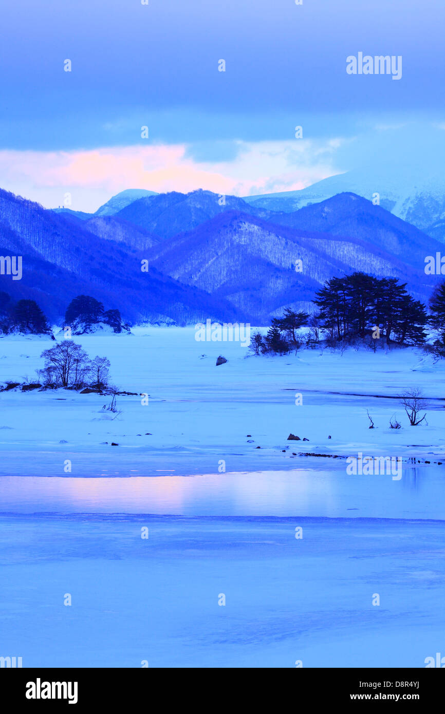 Lake Akimoto, Fukushima Prefecture Stock Photo - Alamy