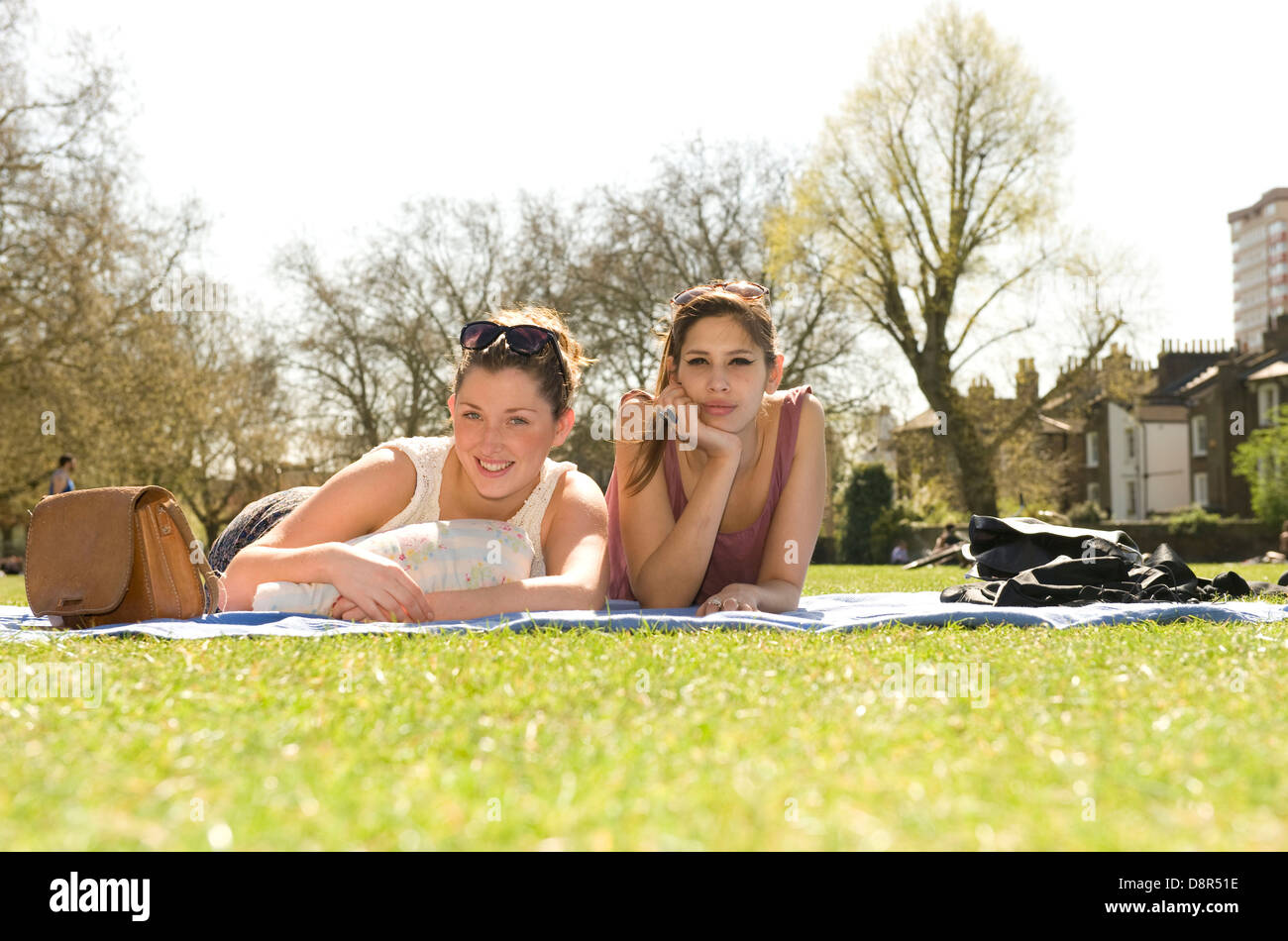 skiving off from work whatever London Fields Stock Photo - Alamy